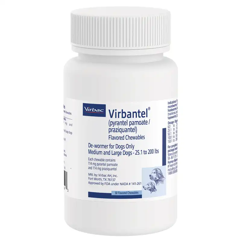 VIRBANTEL® (pyrantel pamoate/praziquantel) Flavored Chewables